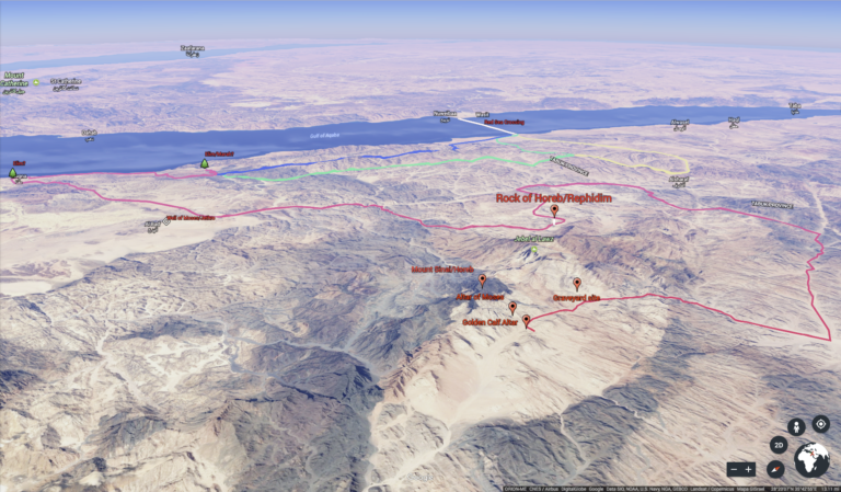 Maps of Mount Sinai, Egypt, and Midian - Doubting Thomas Research
