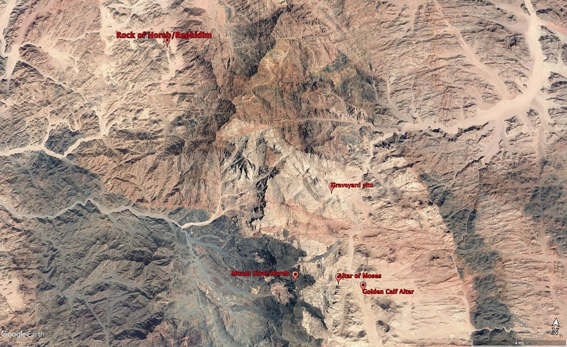 Maps of Mount Sinai, Egypt, and Midian - Doubting Thomas Research